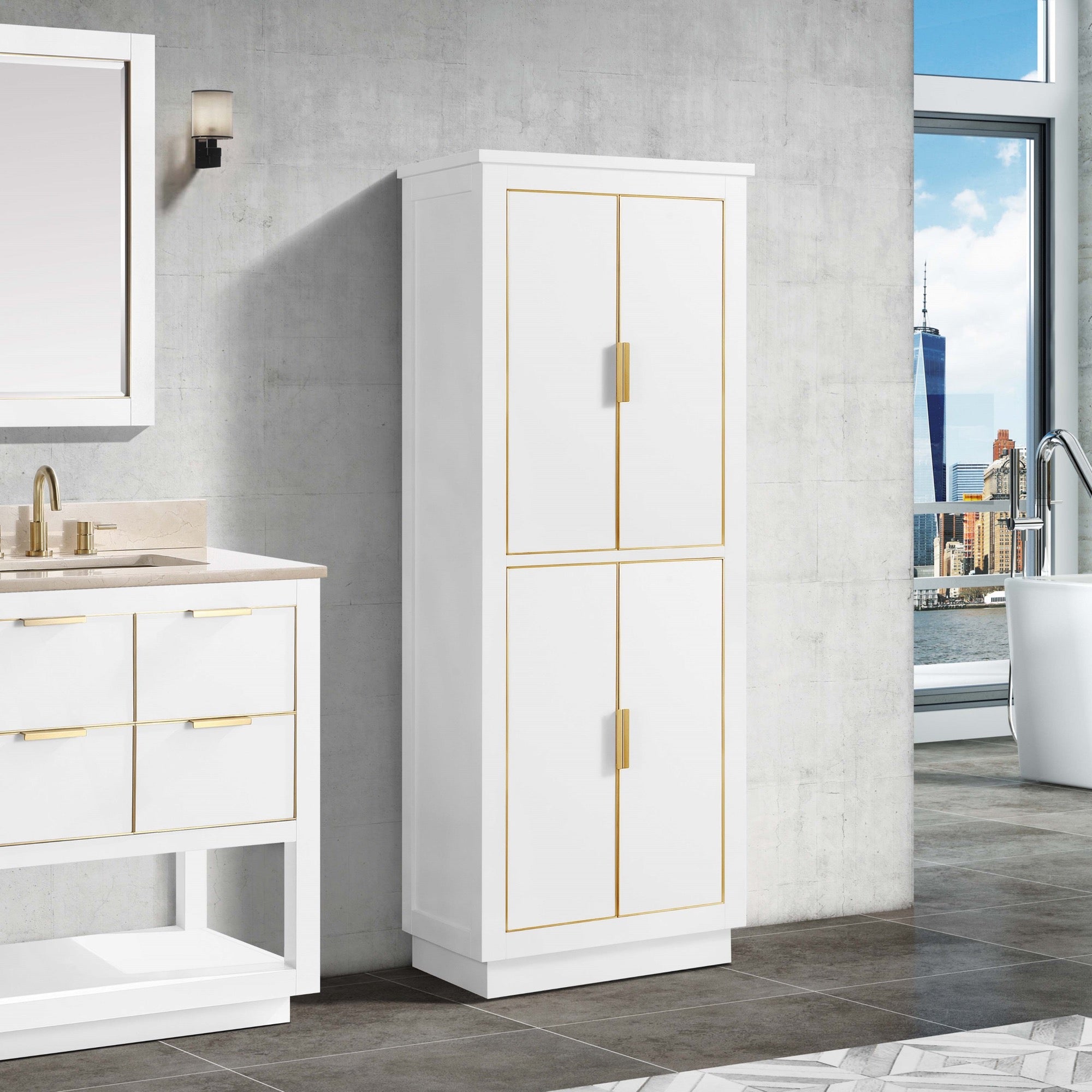 Avanity thompson linen cabinet store